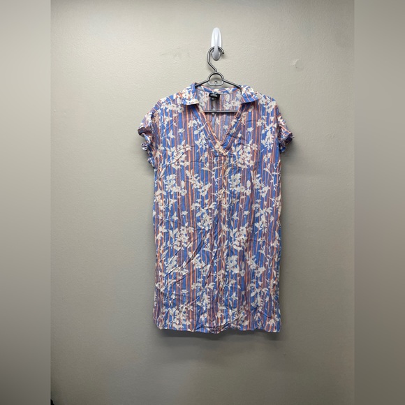 bobeau | Dresses | Cyanotype V Neck Mini Dress | Poshmark